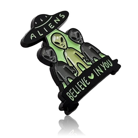 Accessories | Cryptid Enamel Aliens Ufo Pin | Poshmark